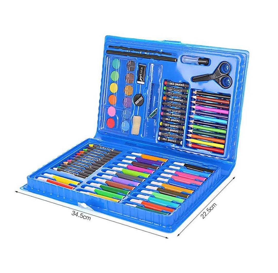 Multi Colour 86 PCS Kit / Set With Button Box Best Quality Painting Kit ...