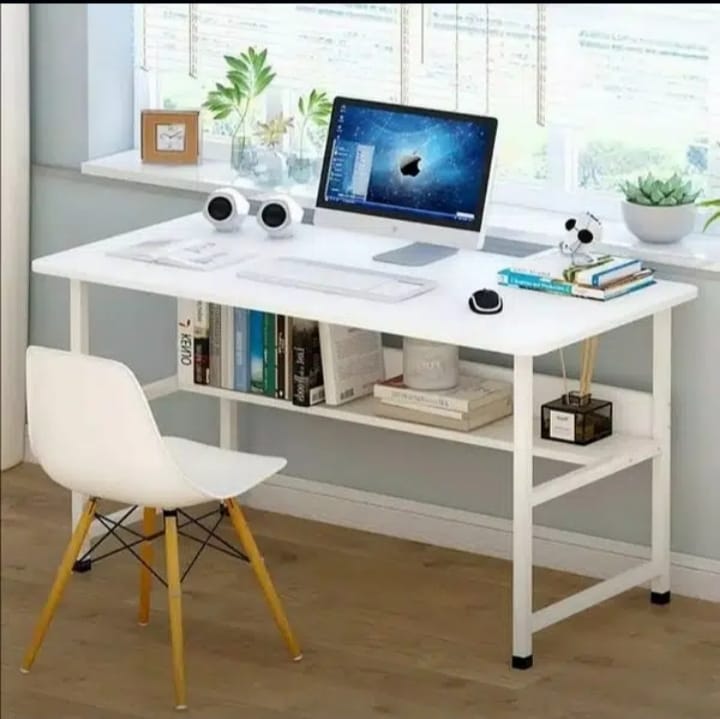 Office Table Study Table Desktop Table With Book Shelf Office Desk Book ...