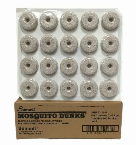 Pack of 2 anti Mosquito summit bti briquet/ Dunks,larvicide,chemical ...