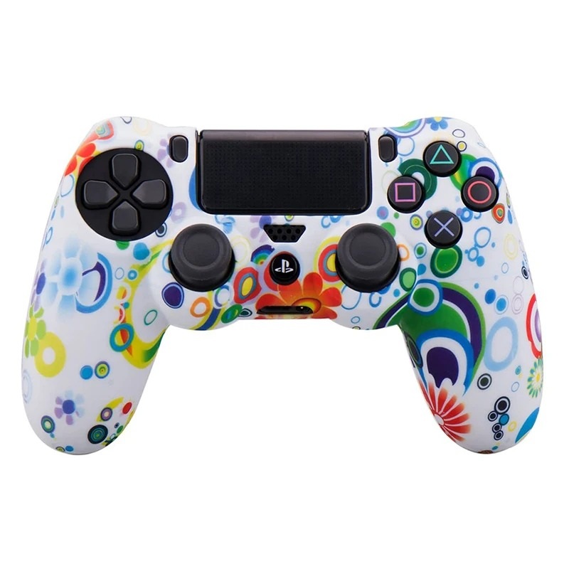 Colorful Anti-Slip Silicone Grip Cover Case Protector Skin for PS4 ...
