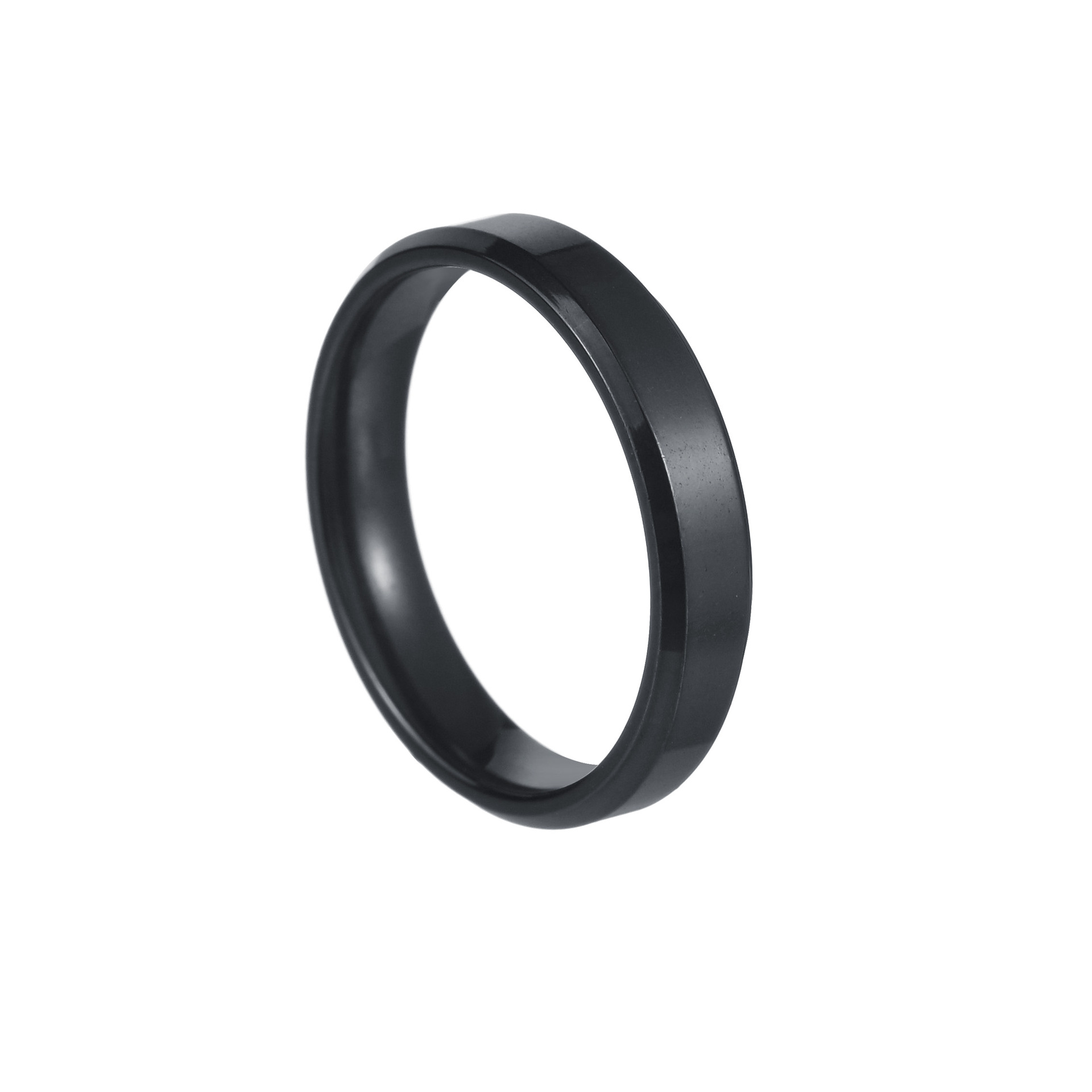 New design Fashion 4MM 6MM Stainless Steel High Polish Rings For Women ...