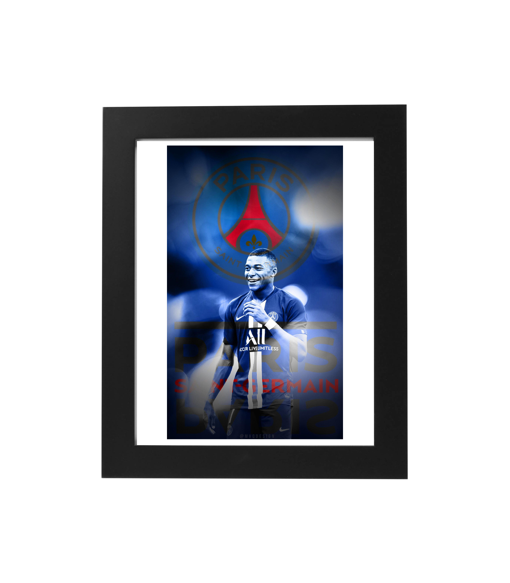 Mbappe Barcelona & PSG Football Enthusisats Nostalgic Posters Room ...