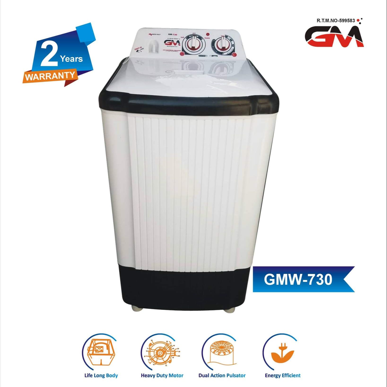 GM-730 Washing Machine Single Tub For Medium Household | Daraz.pk