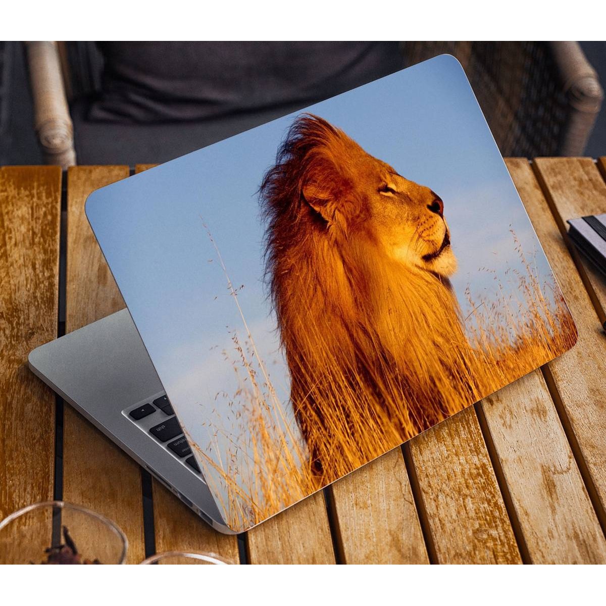 African Lion King Laptop Notebook Skin Sticker Cover Art Laptop Skin ...