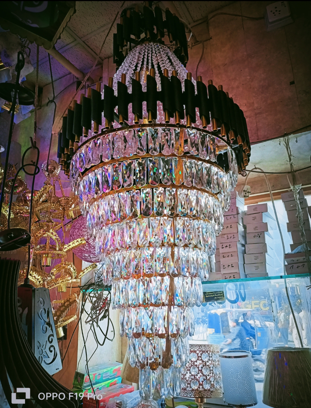 crystal fanos light new chandelier Fanoos 6 Ft hight use for Hall Tv ...