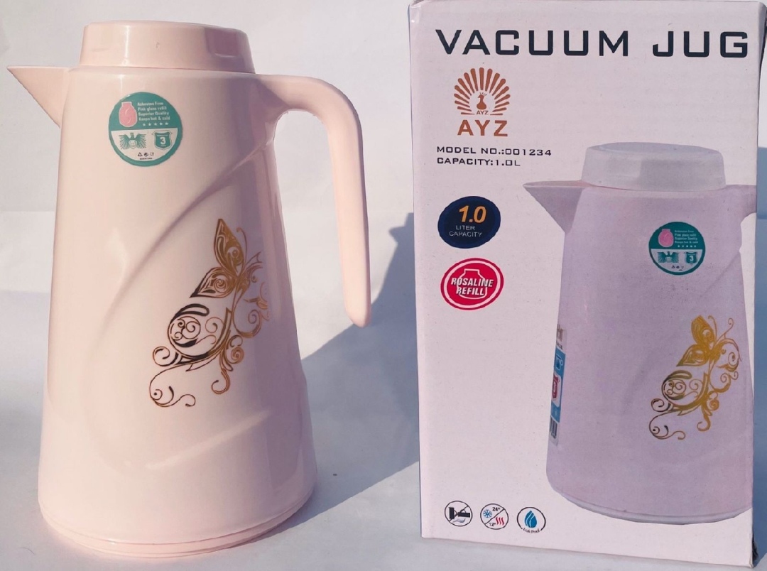 1000ML Vacuum Flask Hot and Cool Thermos Jug Plastic Body Thermal Flask ...