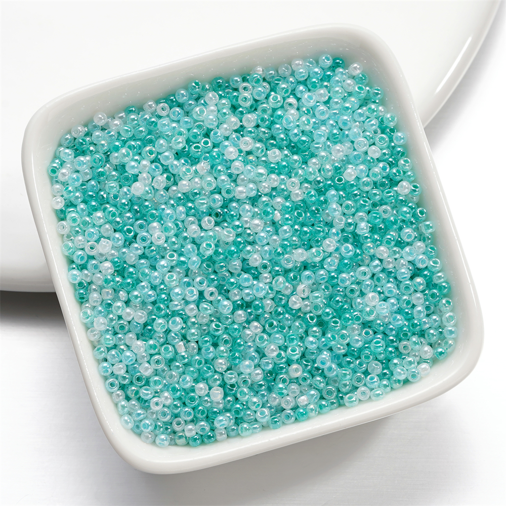 St.Kunkka 10g 2mm Glass Rice Beads Mixed Color Set Mini Small Beads For ...