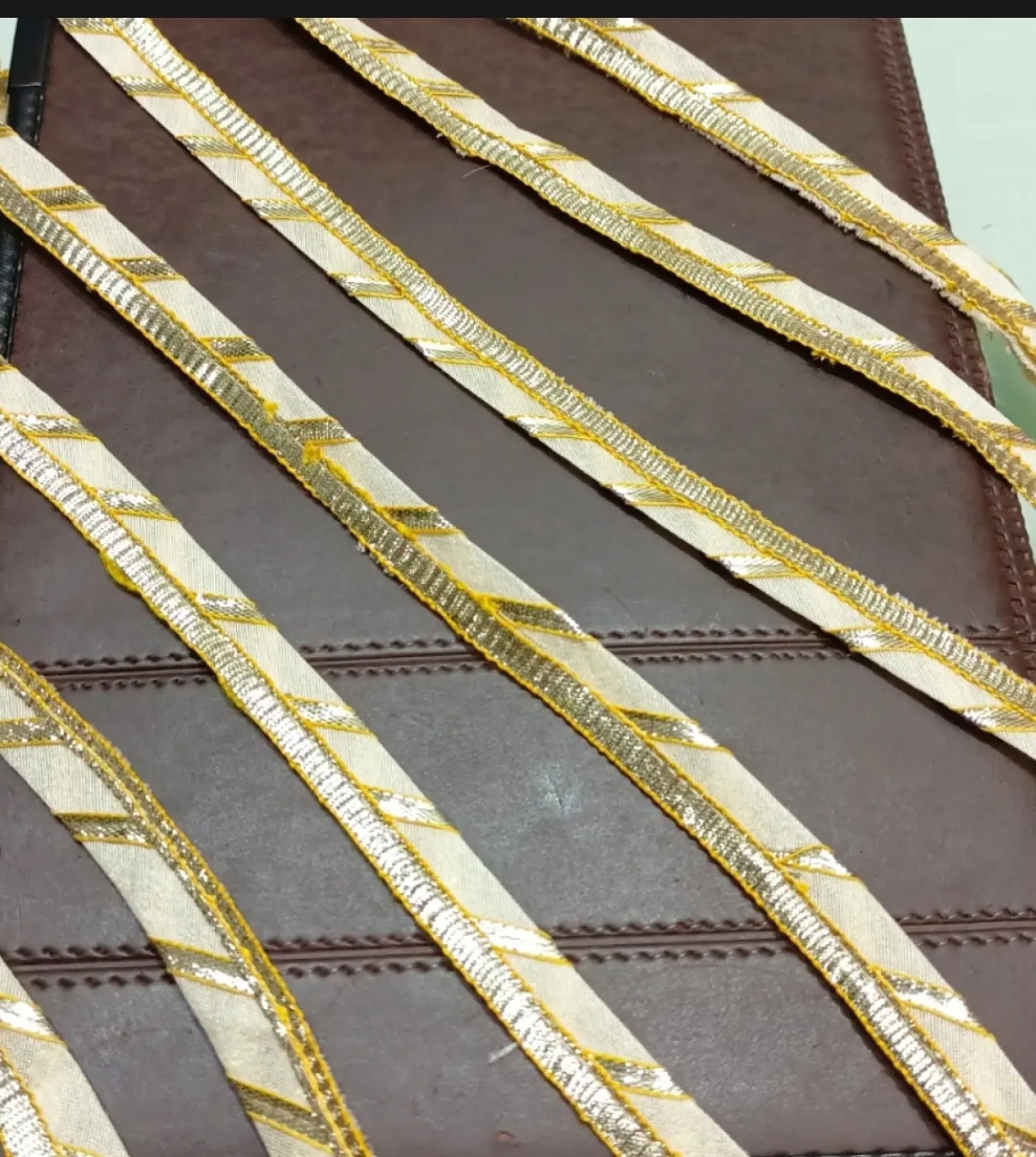 FASHION! 4 YARDS (GAZ) INDIAN FANCY GOTTA LACE FOR CLOTHES (SMALL SIZE ...