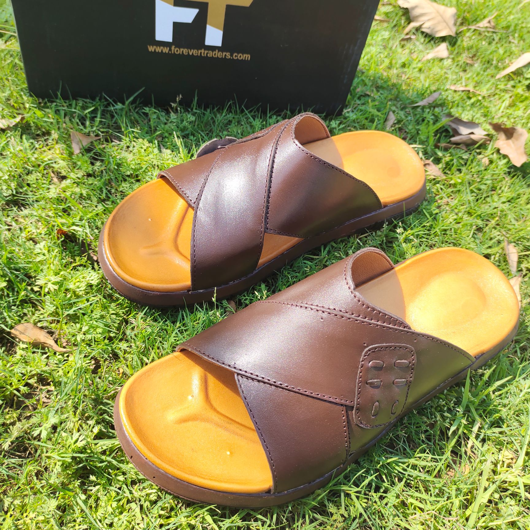 New Casual Leather Slippers Chappal For Men Comfortable And Soft Fr8 ...