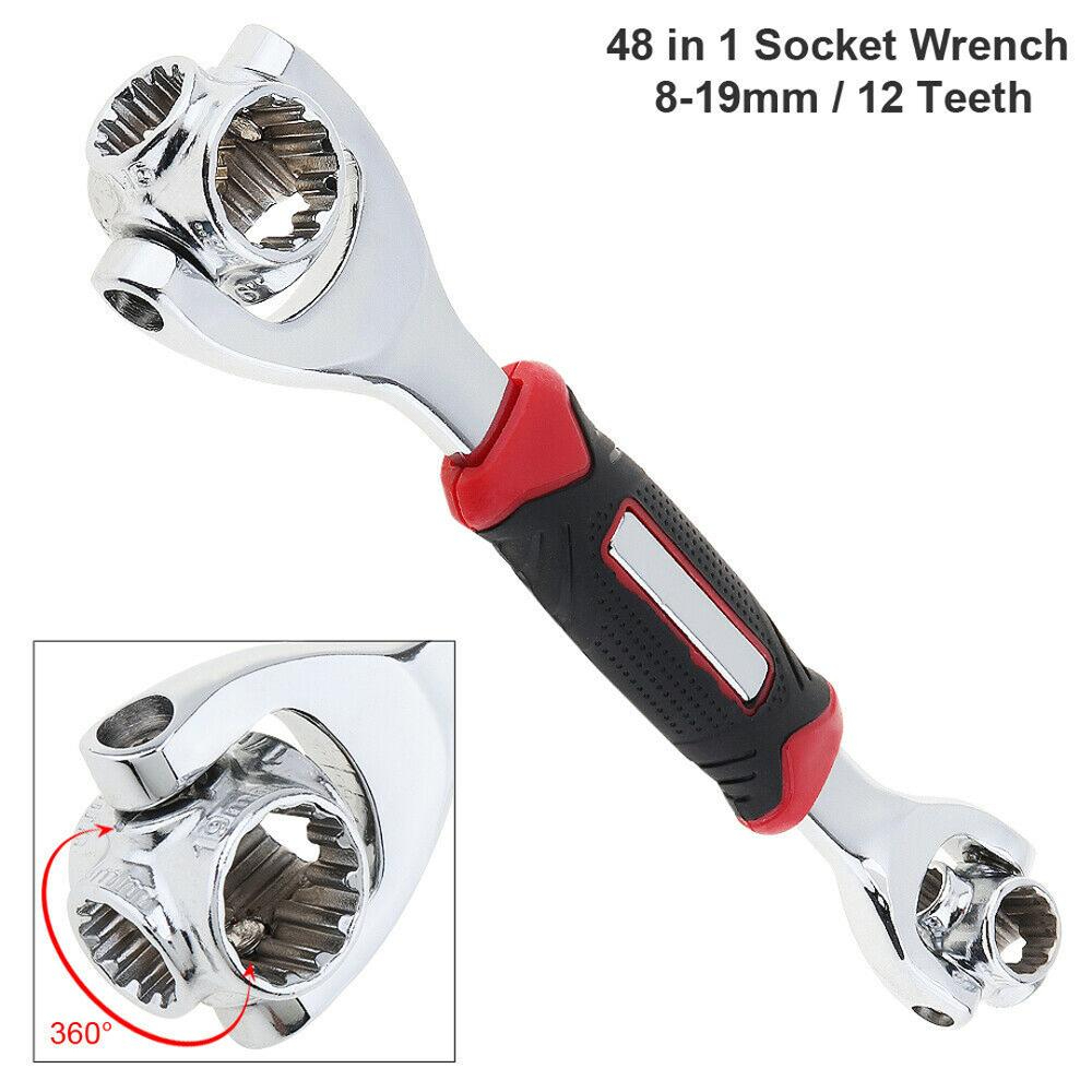 Universal Wrench 48 in 1 - Multifunction Socket Spanner Wrench Tool ...