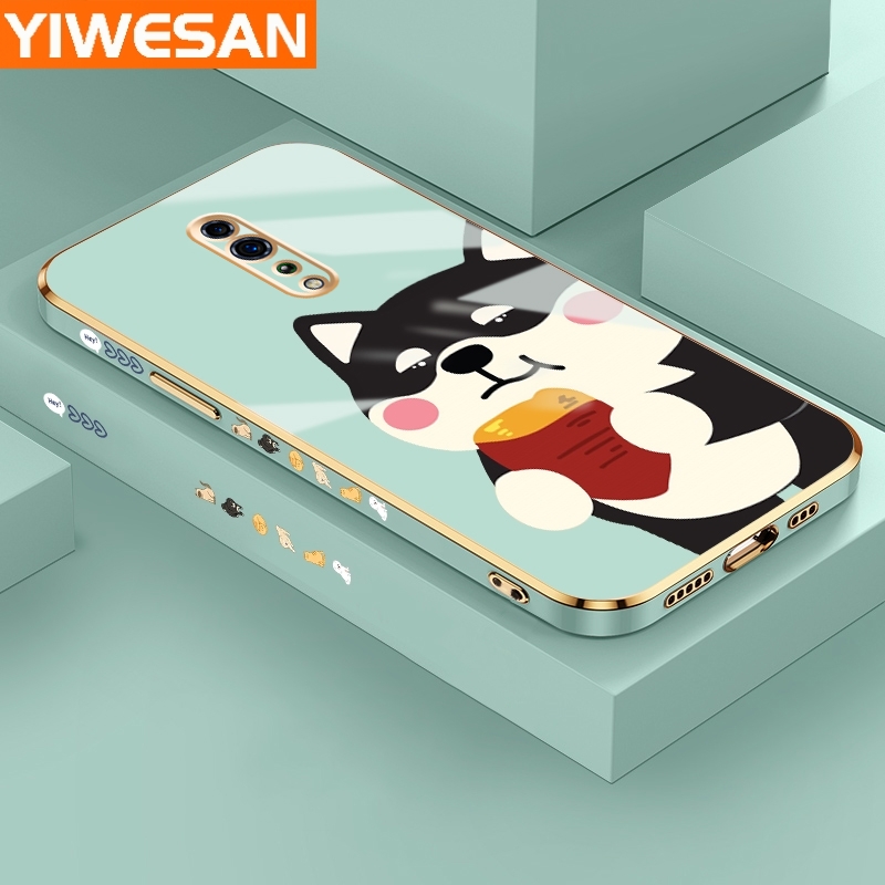 YIWESAN For OPPO Reno Z Case Cartoon Cute Pet Face Side Design Luxury ...