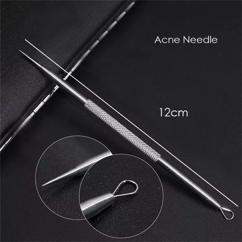 3 pieces Stainless Steel Acne Remover Blackhead remover & Whitehead ...