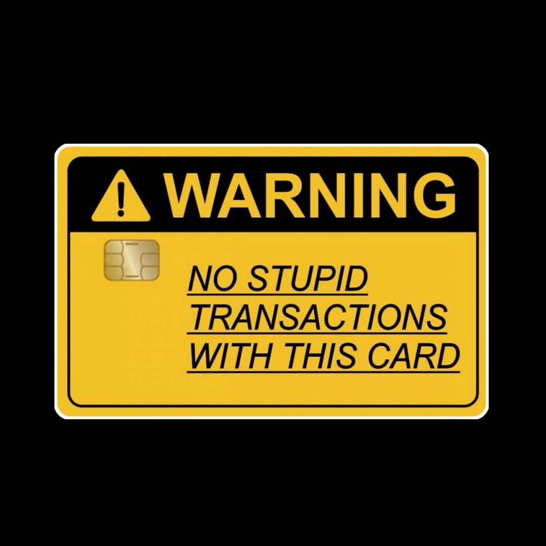 Customized Meme Edition card skin sticker with pvc holder | Daraz.pk