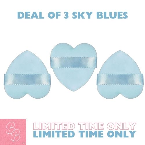 Heart Shaped Puff. Heart Shaped Puff for girls. Triangle Puff for ...