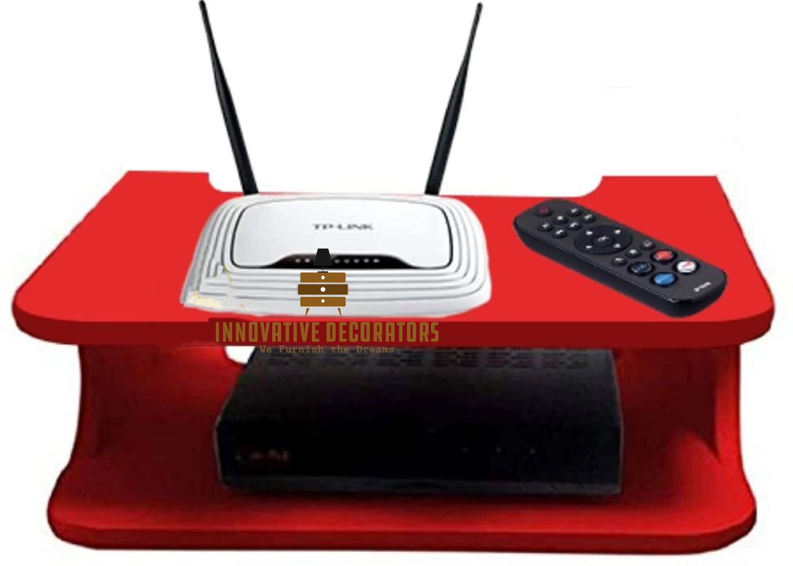 2 Layers Wall Mounted Shelf For Wifi Router, Phone, Decorative Items ...