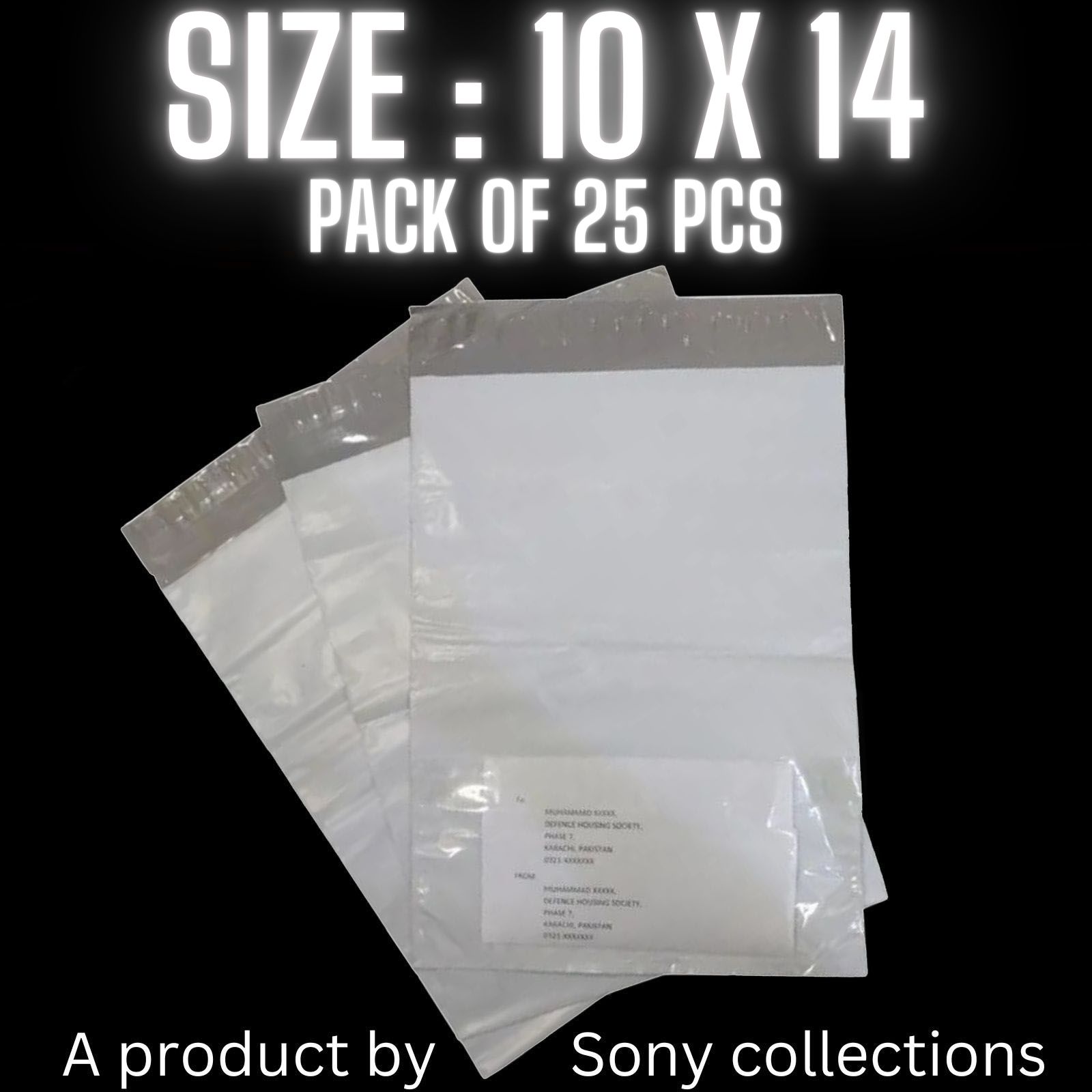 Courier Flyer Bags With Pocket - All Size - 25 and 50 Pieces ...