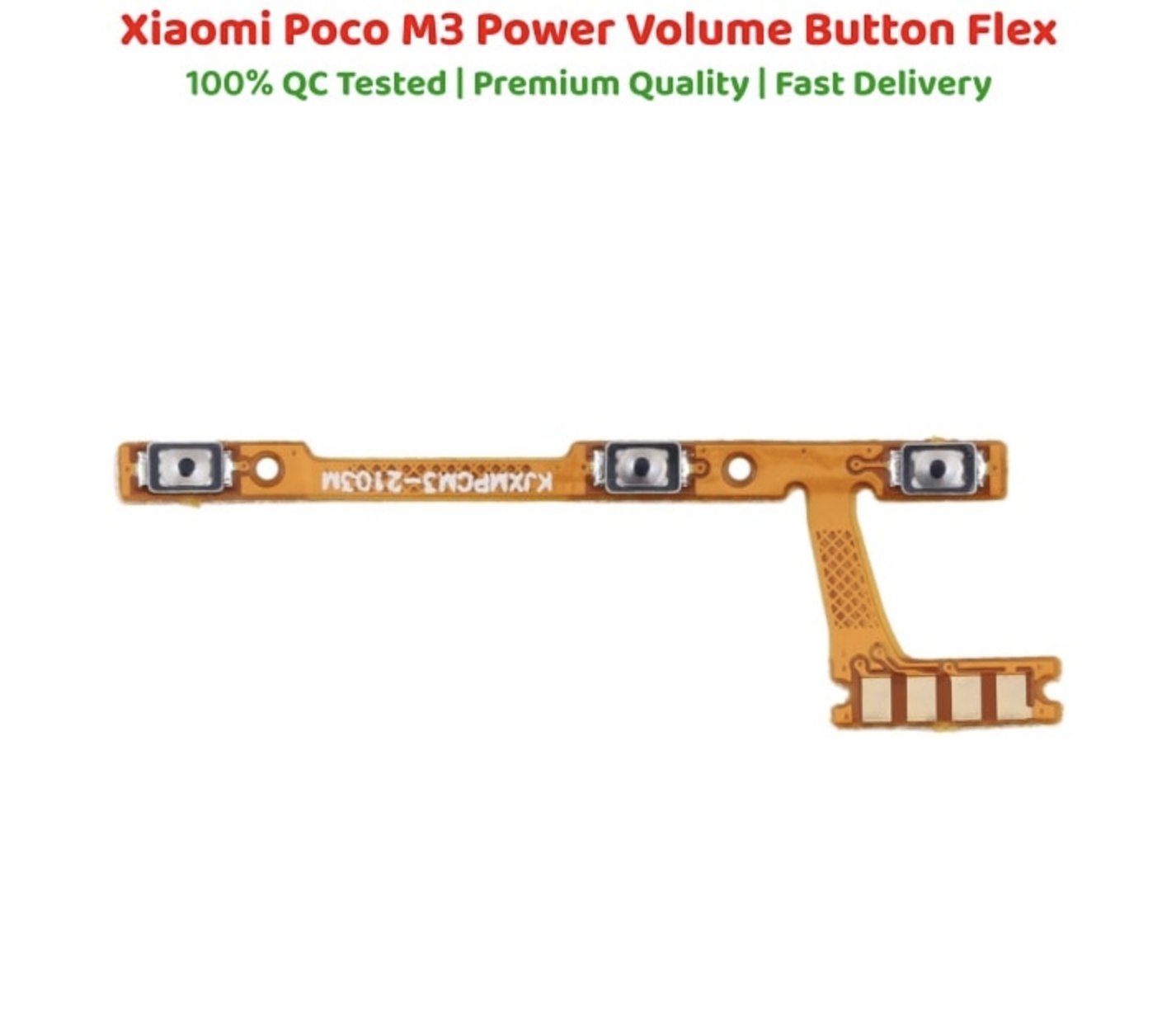 Xiaomi Poco M3 Power Volume Button Flex Replacement Parts | Top-Notch ...