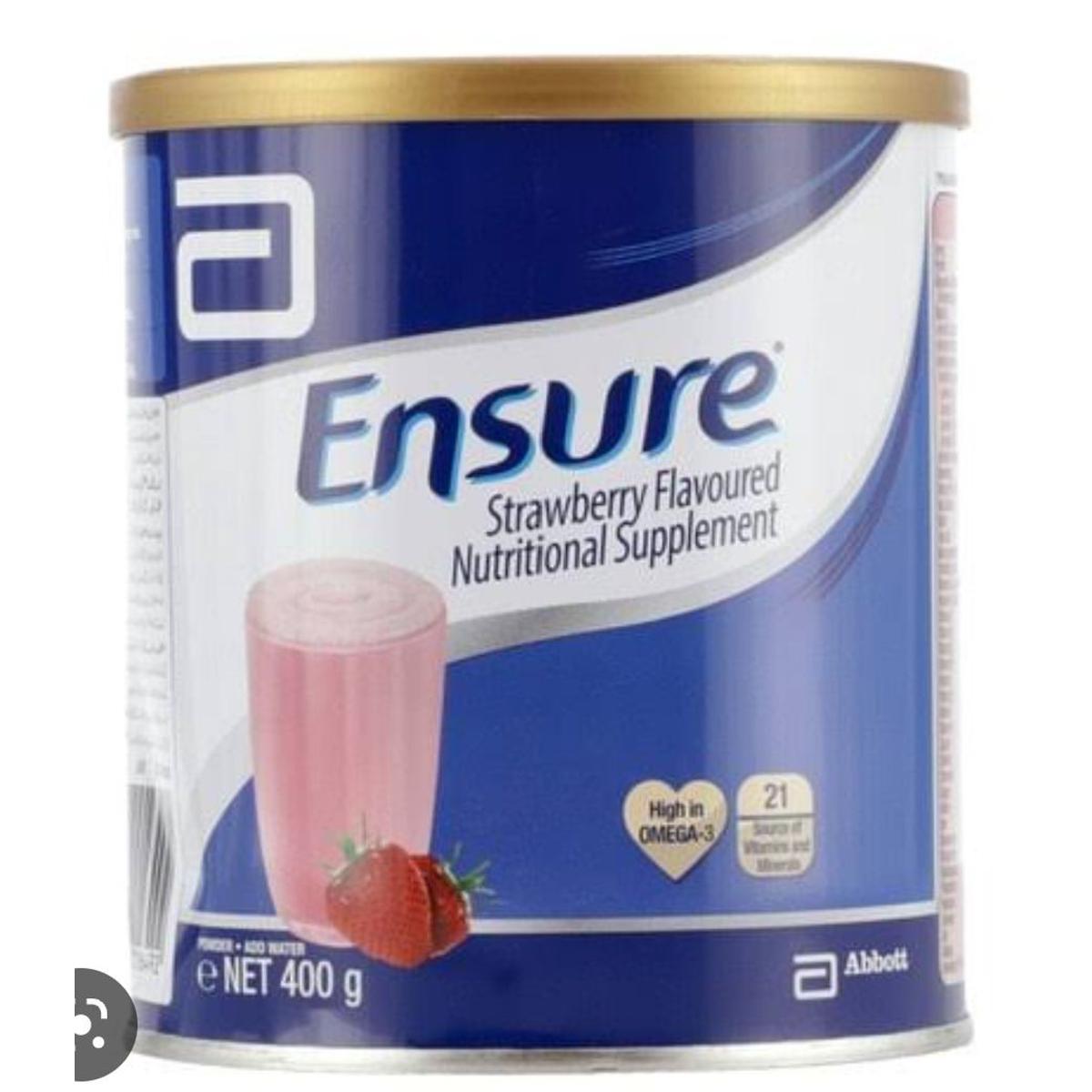 Ensure Strawberry Flavor Powder 400gm | Daraz.pk