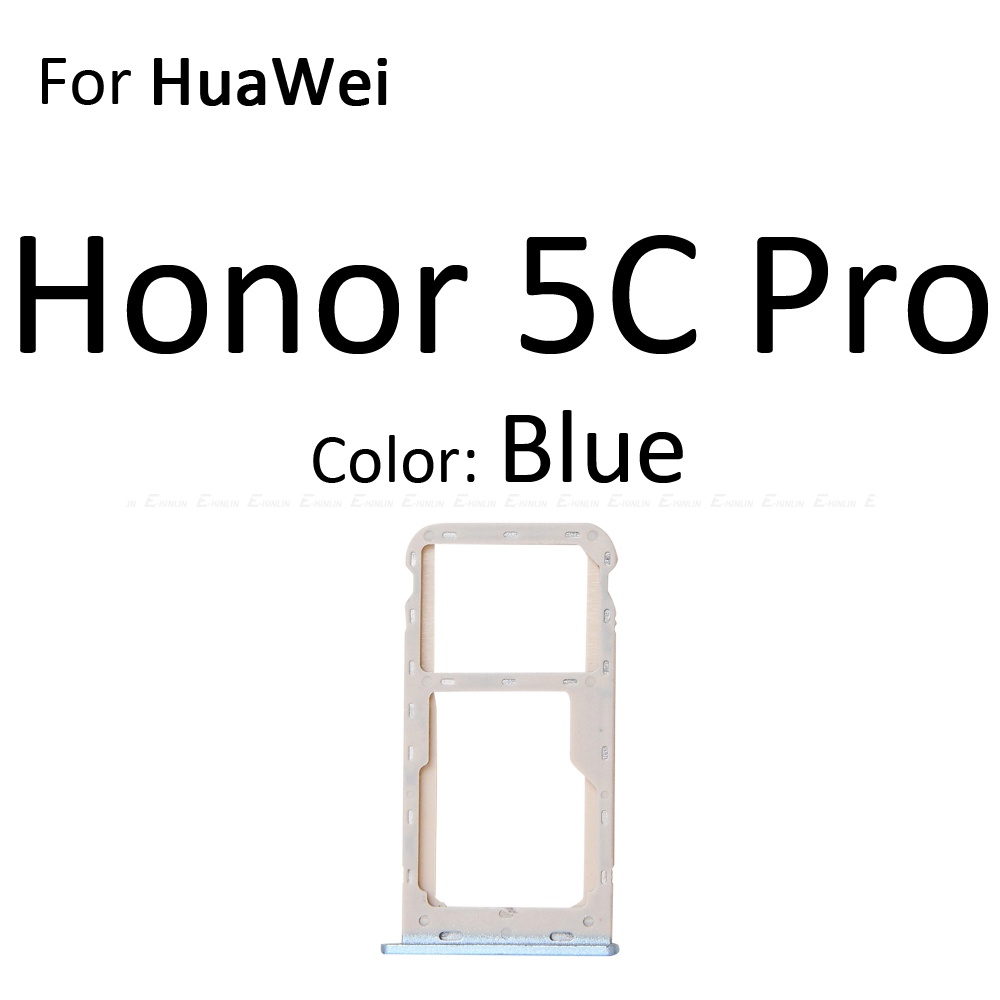 Sim Card Tray Socket Slot Reader Adapter Parts for HuaWei Honor 6C 5C Pro Micro SD Card Holder ...