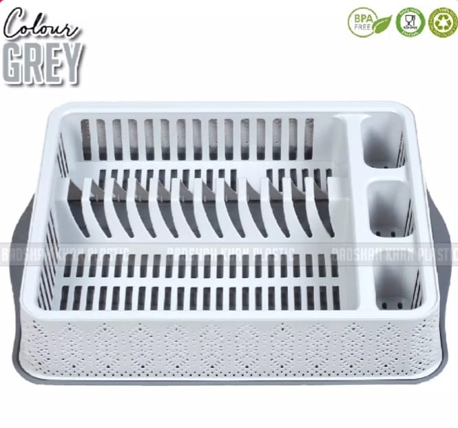Plastic Kitchen Sink Dish Drainer Drying Rack / single layer Plate Rack ...