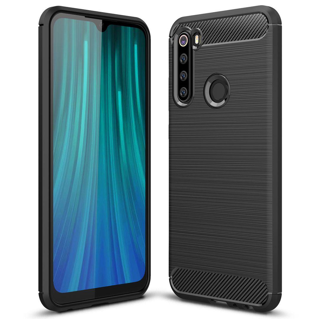 For Xiaomi Redmi Note 8 Carbon Fiber TPU Shockproof Armor Protective Case Cover | Daraz.pk
