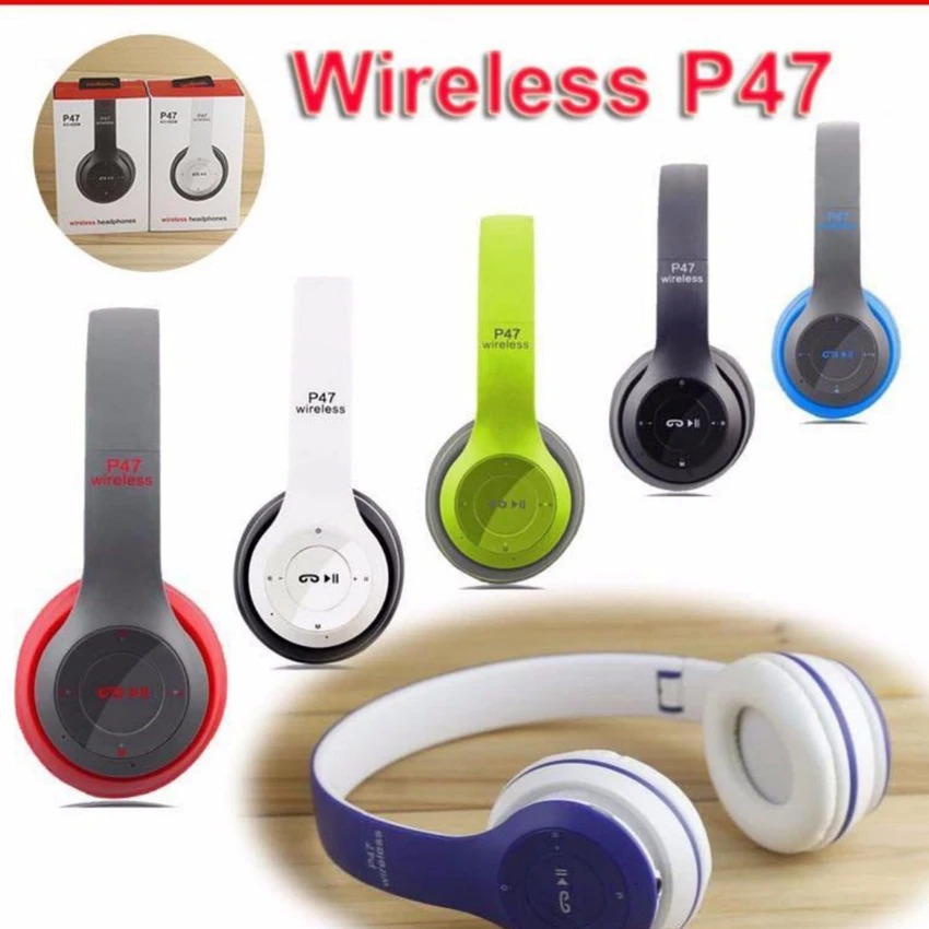 P9/ p47 / Wireless Bluetooth Headphones With Mic Noise Cancelling ...