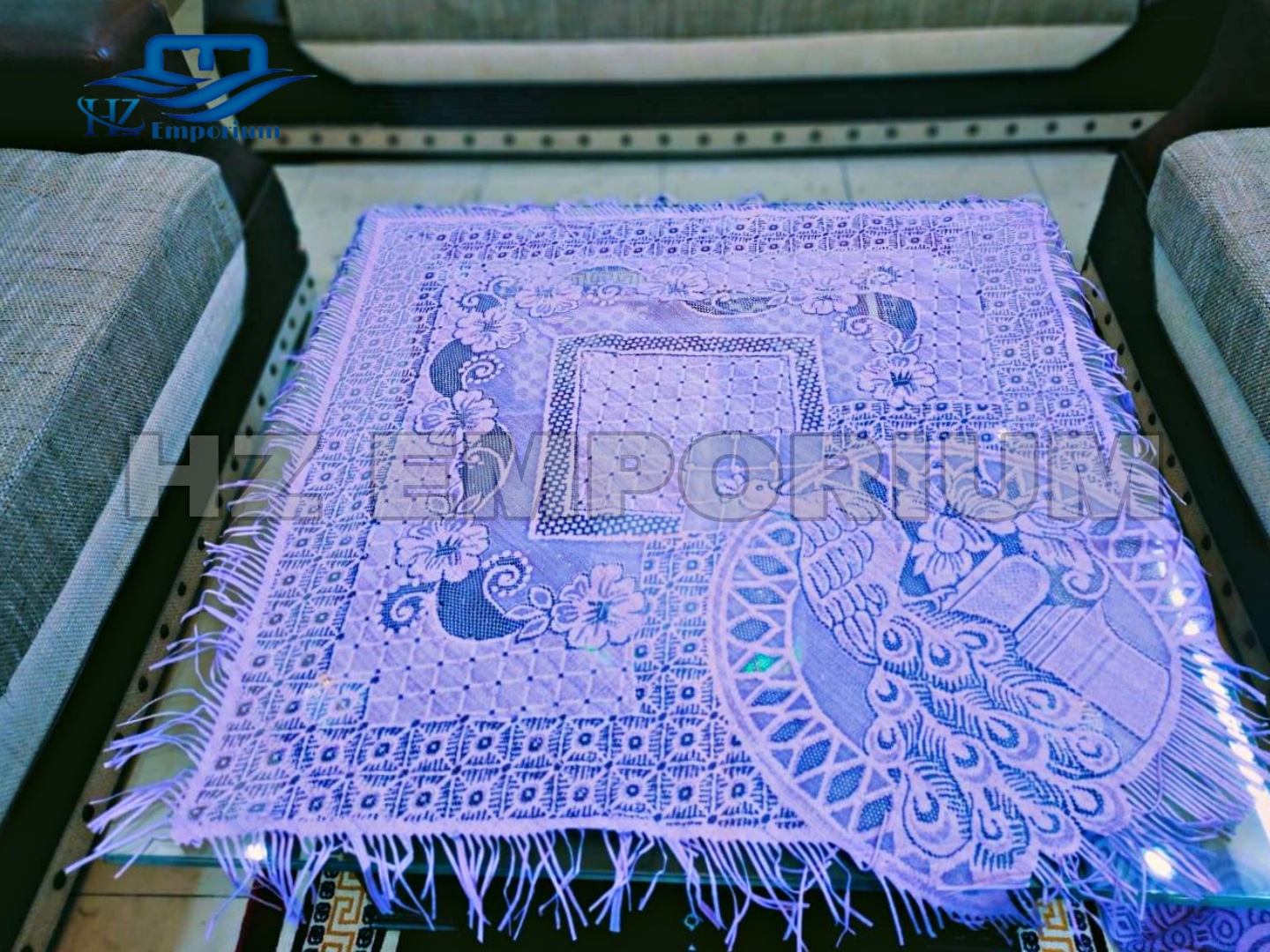 Multi color net center table cover (28x28) (33x33) (36x36 )inches ...