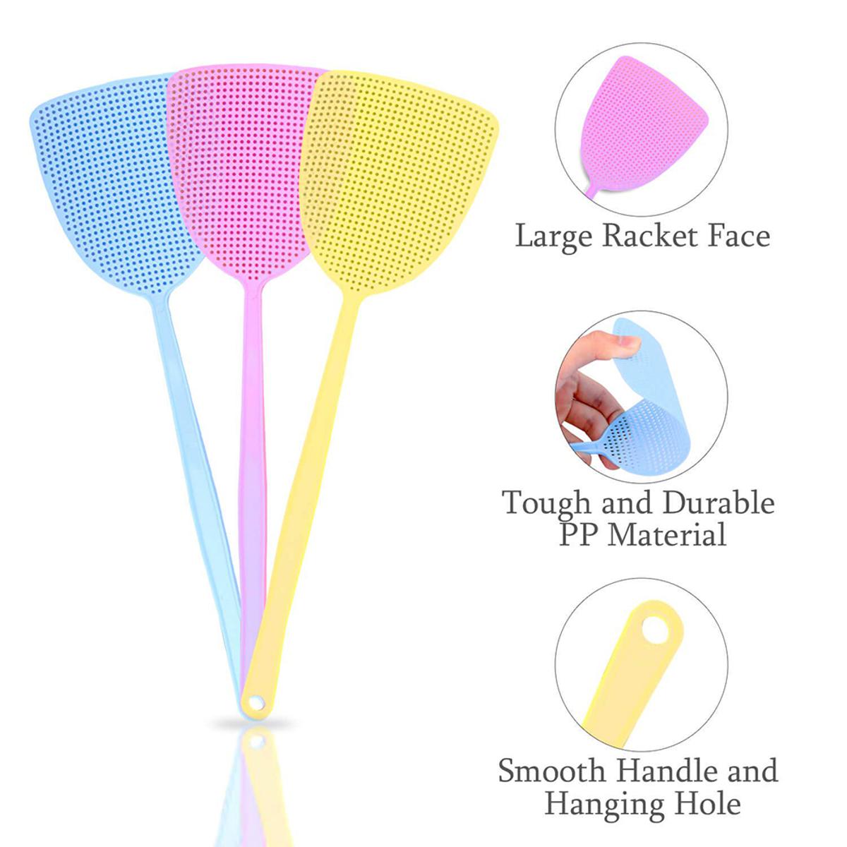 Pack of 3 - Fly Swatter Pest Control Manual Plastic- Fly Swatter Home ...