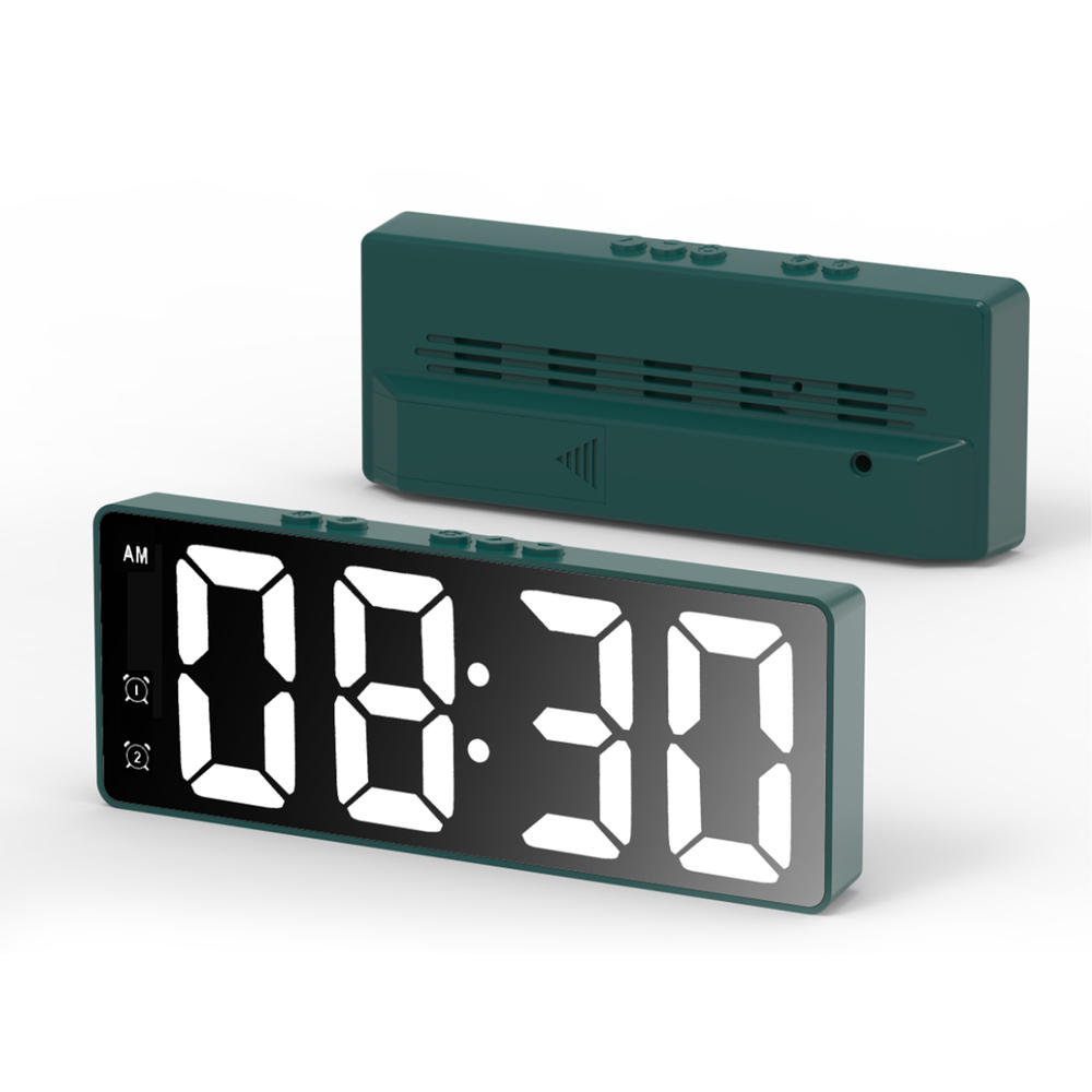 Large Display Alarm Clock Non Ticking Adjustable Brightness 6.5-inch ...