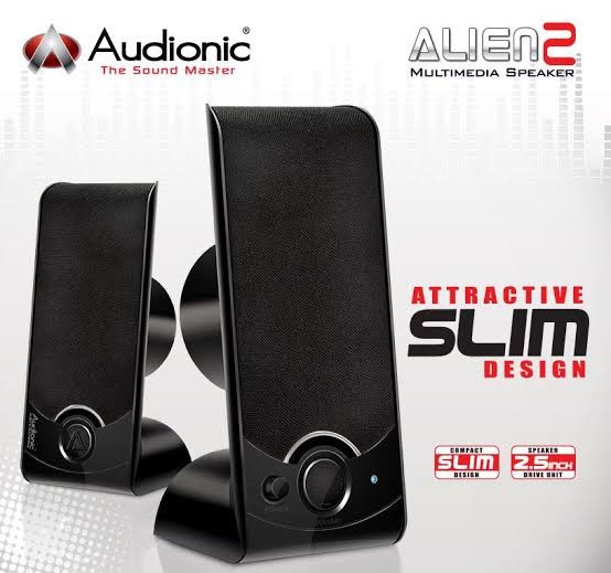 Heavy Sound Alien 2 Multimedia Speakers Slim & Sleek Design 2 AC Powered Speakers Best LED , LCD ...