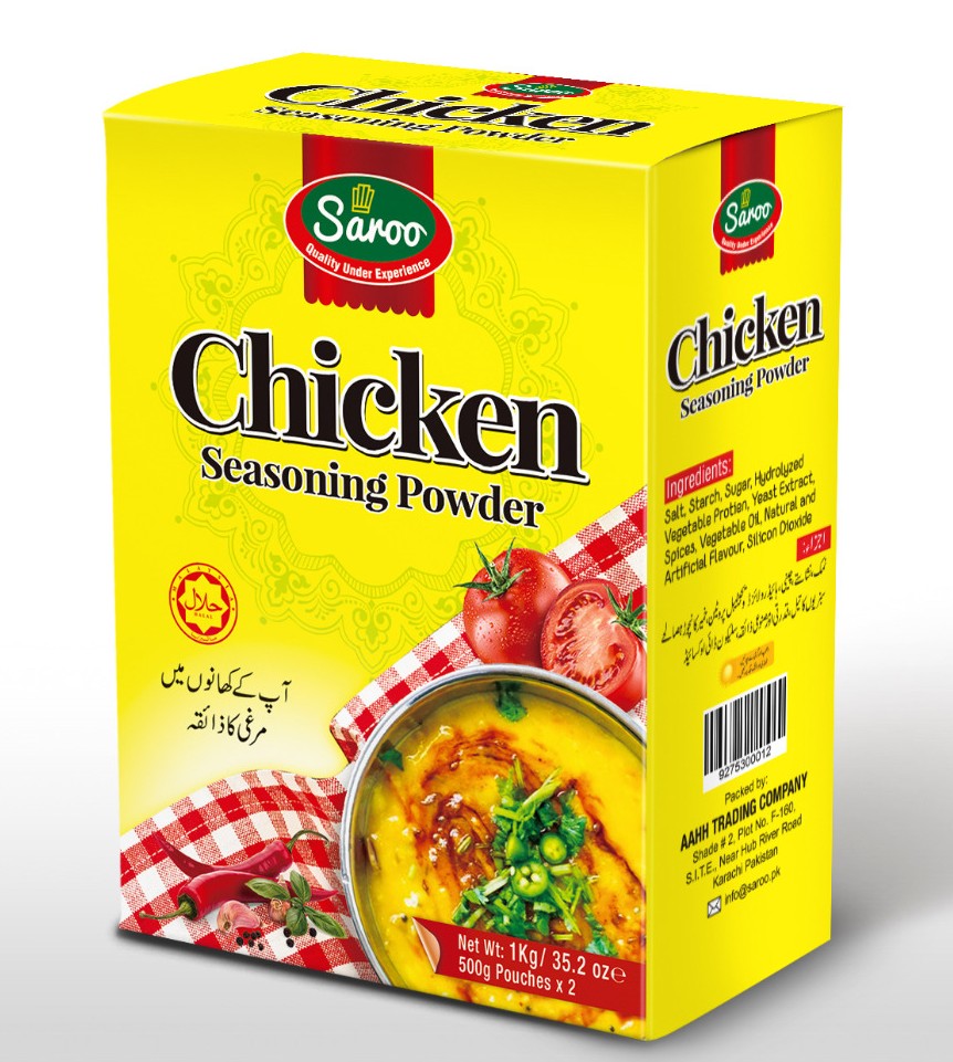 Saroo Chicken Seasoning Powder 1 KG Big Box For Soups, Meals ...