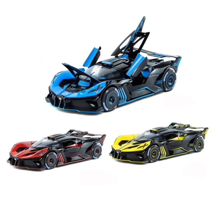 1:24 Bugatti Bolide Alloy Sports Car Diecast Toy Vehicle Simulation ...