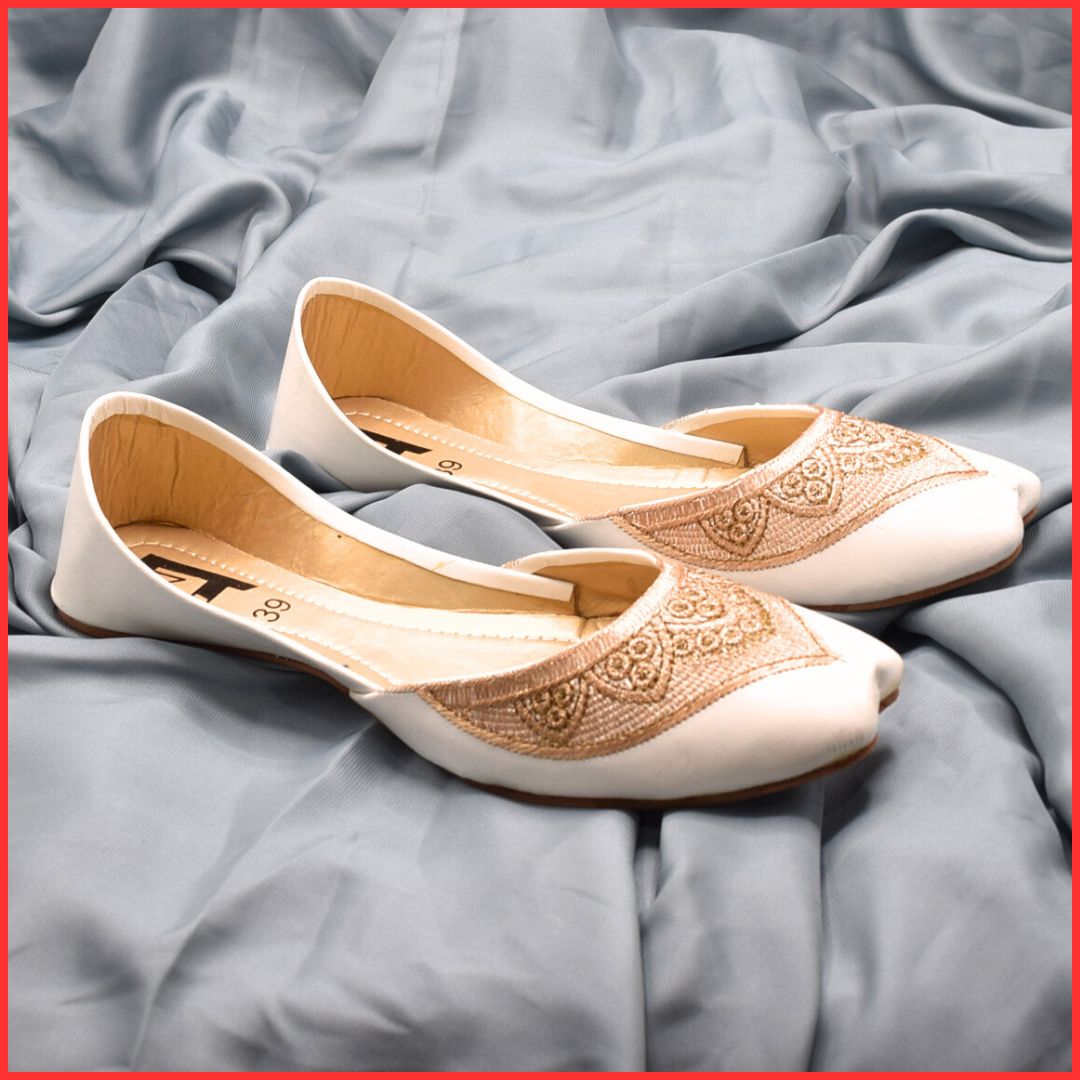 White khussa for women KH0623 | Daraz.pk