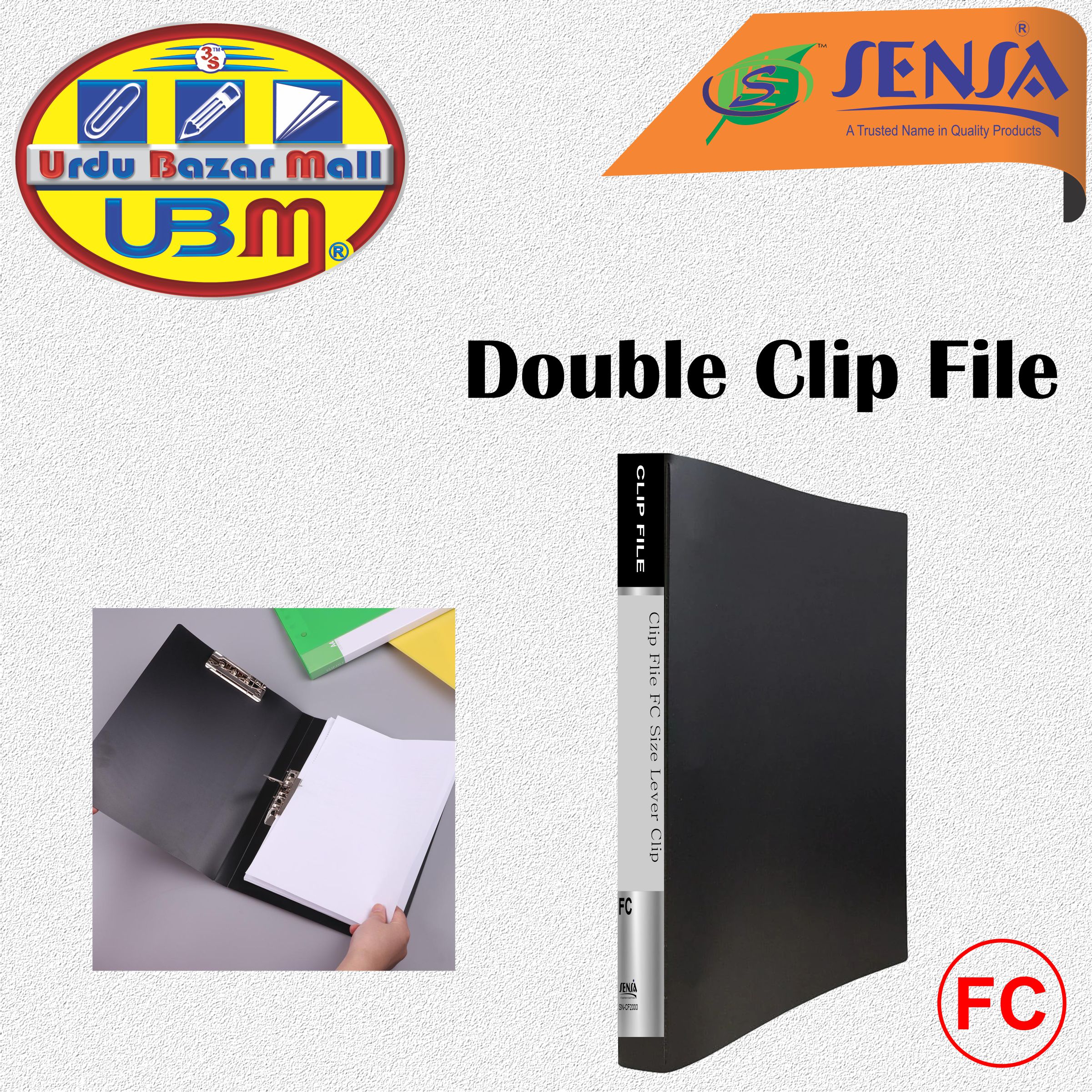 Sensa Double Clip File F/S - File Holder for Documents | Daraz.pk