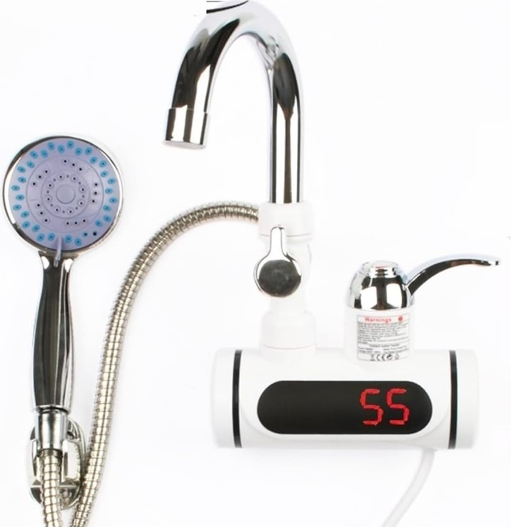 Instant electric water heater tap With Shower, instant electric heater ...