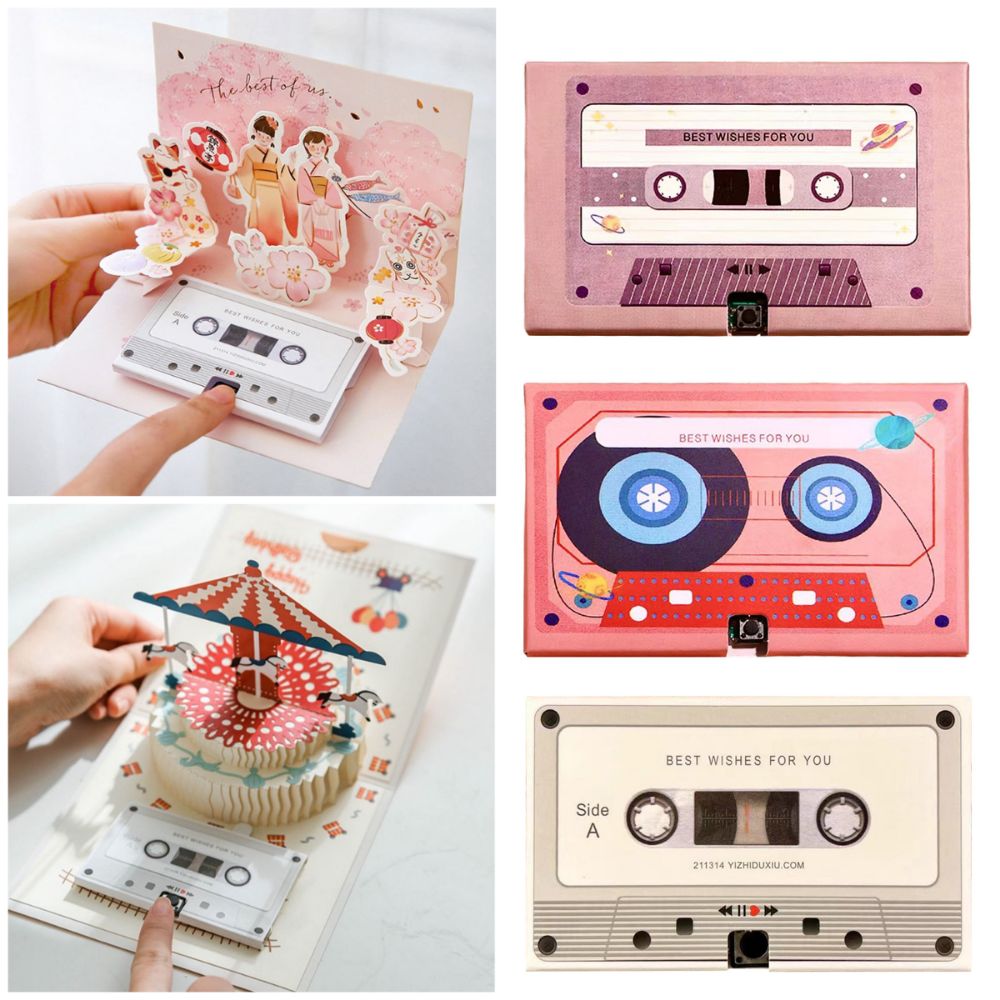 High Quality 60 Seconds Recordable Greeting Card DIY Personalized ...