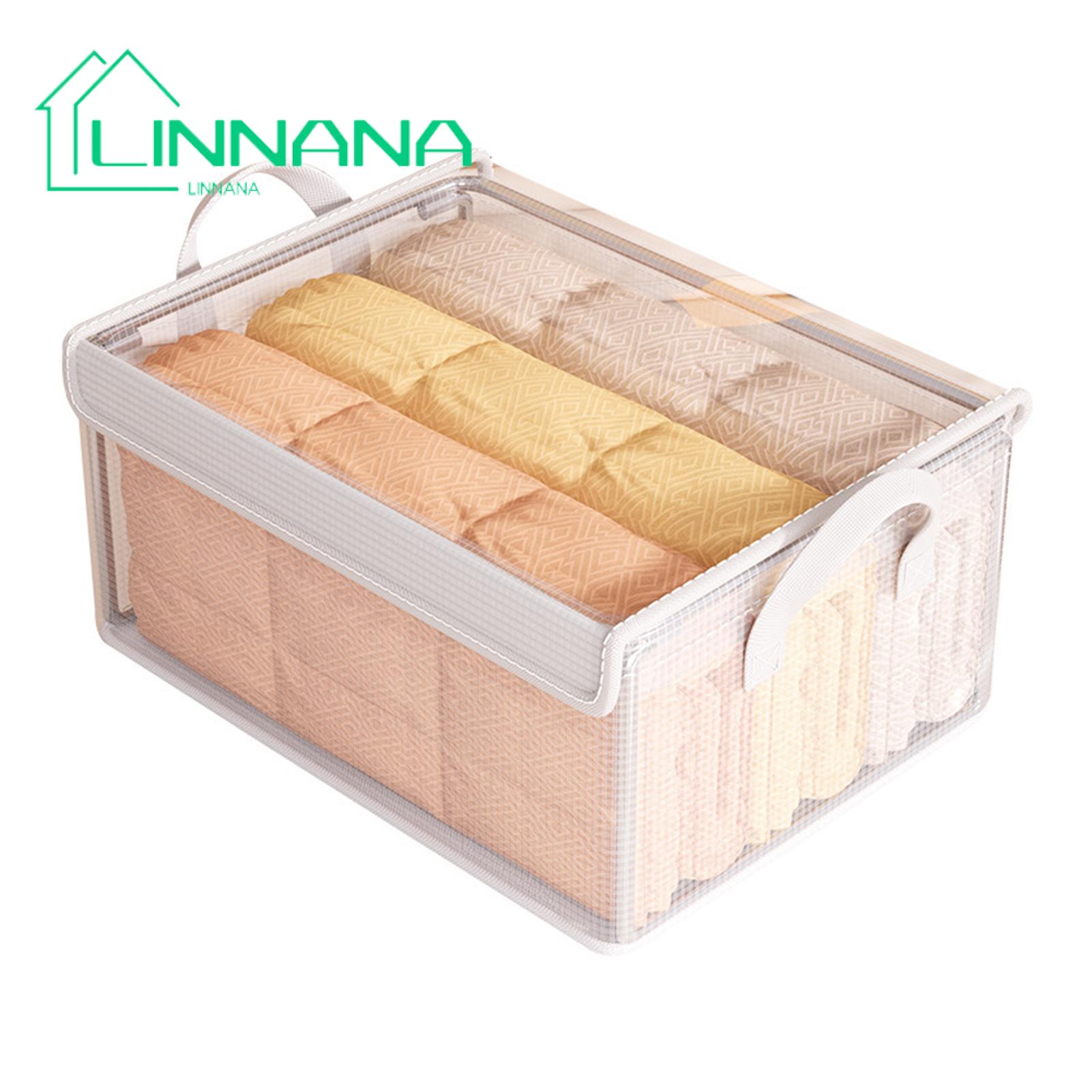 Collapsible Storage Solution Transparent Foldable Storage Box with Lid ...