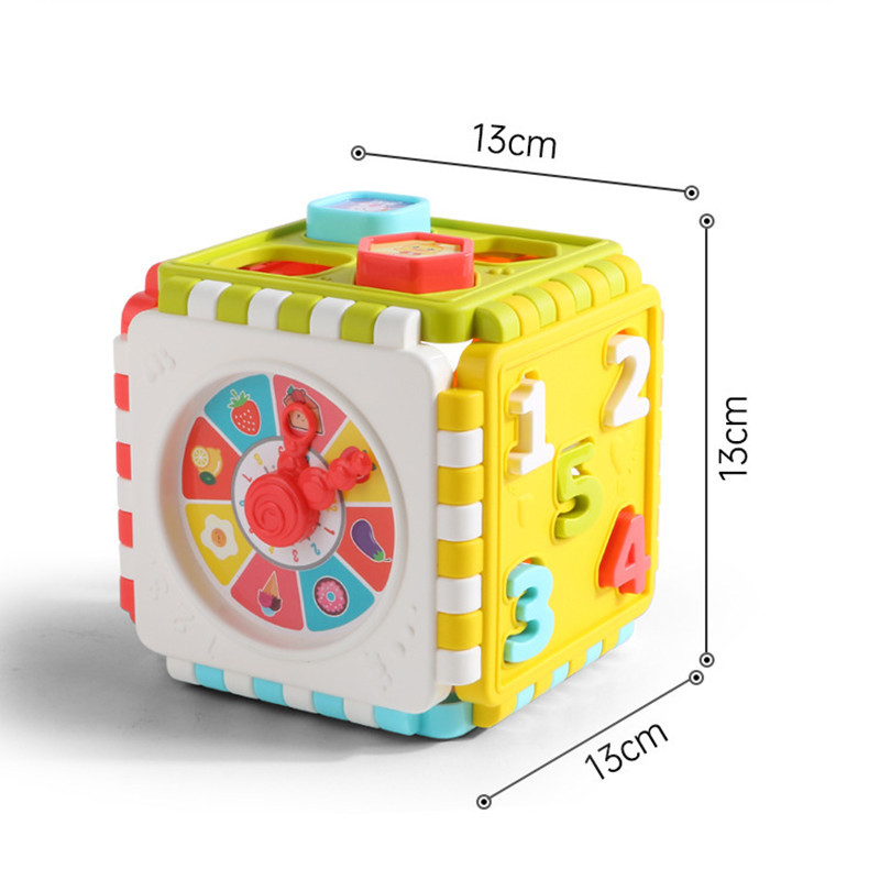 0-3 Years Baby Montessori Educational Toys Toddler Activity Cube Shape ...