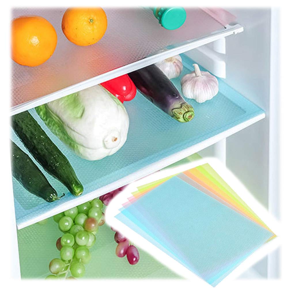 4 PCS Fridge Shelf Liners, EVA Refrigerator mats, Refrigerator Liners ...