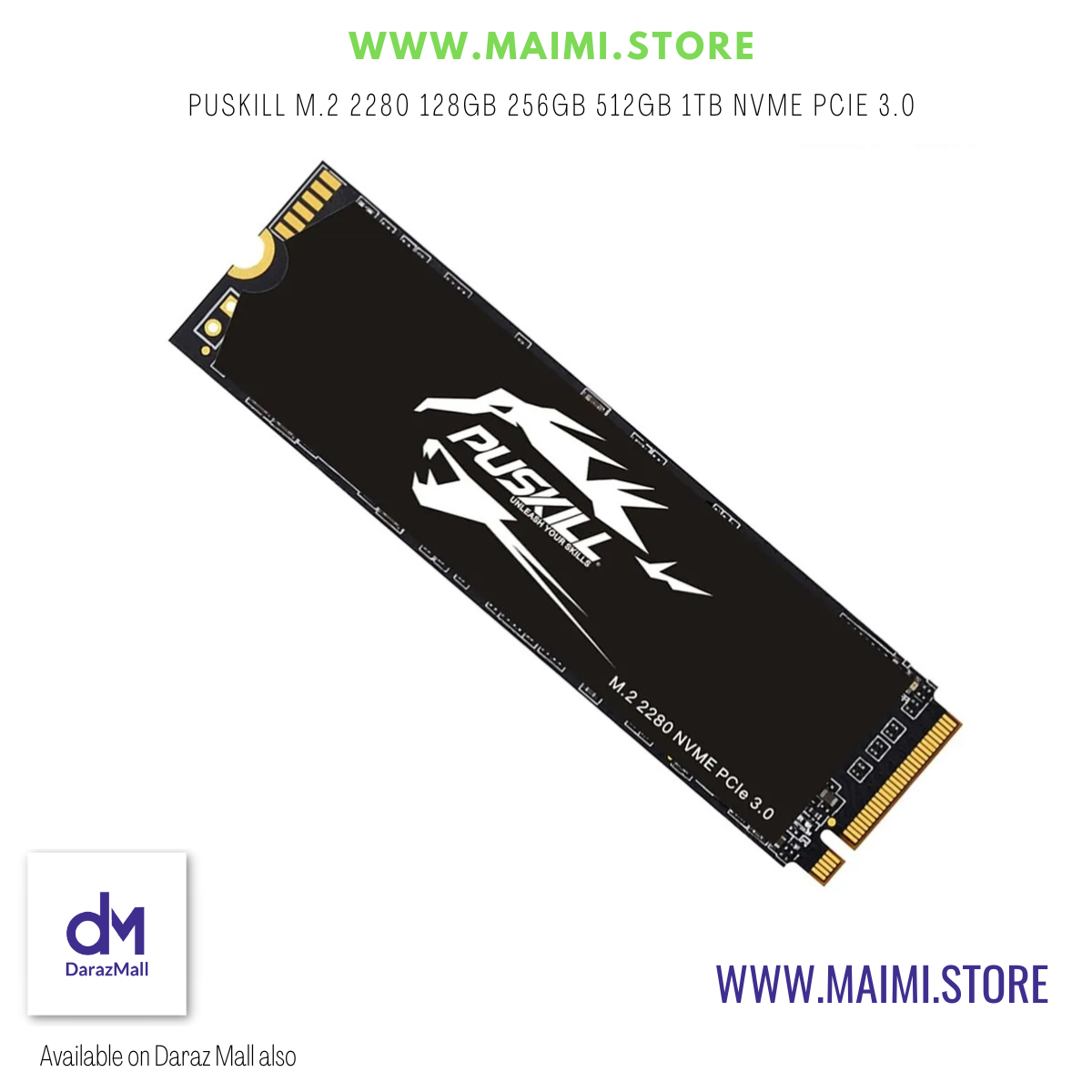 PUSKILL M.2 SSD 1TB 128GB 256GB 512GB PCIe 3.0 NVMe 2280 Internal Hard ...