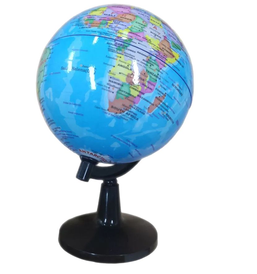 GLOBE EARTH ROTATING WORLD MAP | 14CM | Daraz.pk