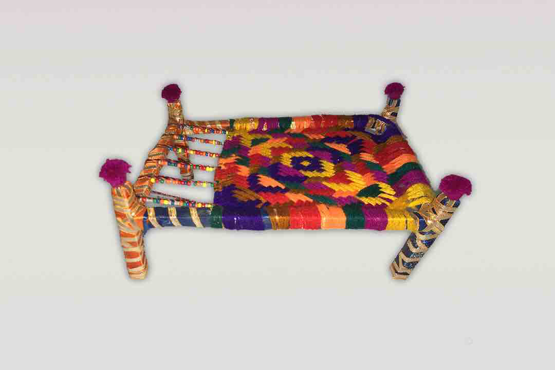 Decorative Charpai (Bed) Village Collectible - Unique Handmade Table ...