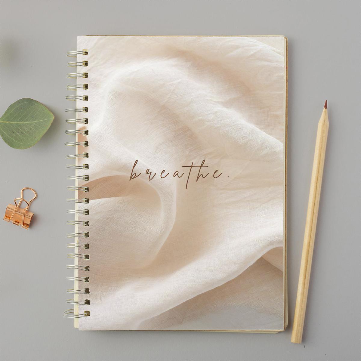 Breathe-A4 & A5 Spiral Notebook with Plastic Sheet | Daraz.pk