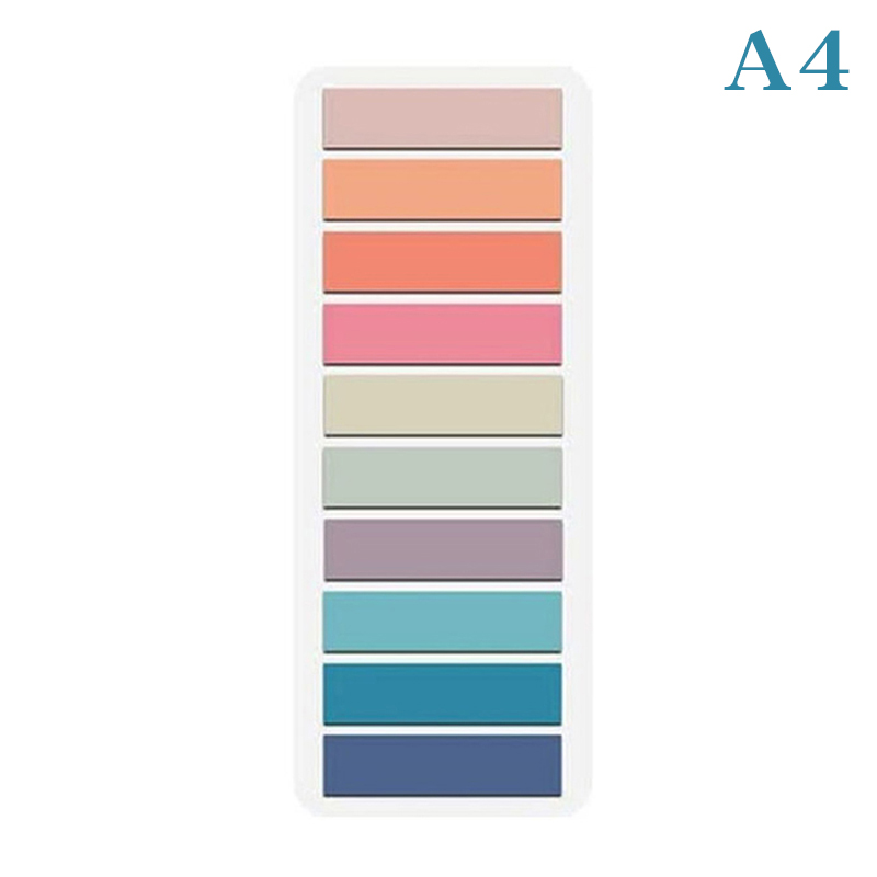 60pcs Waterproof Loose-leaf Label Sticky Notes Index Flags Tab Strip ...