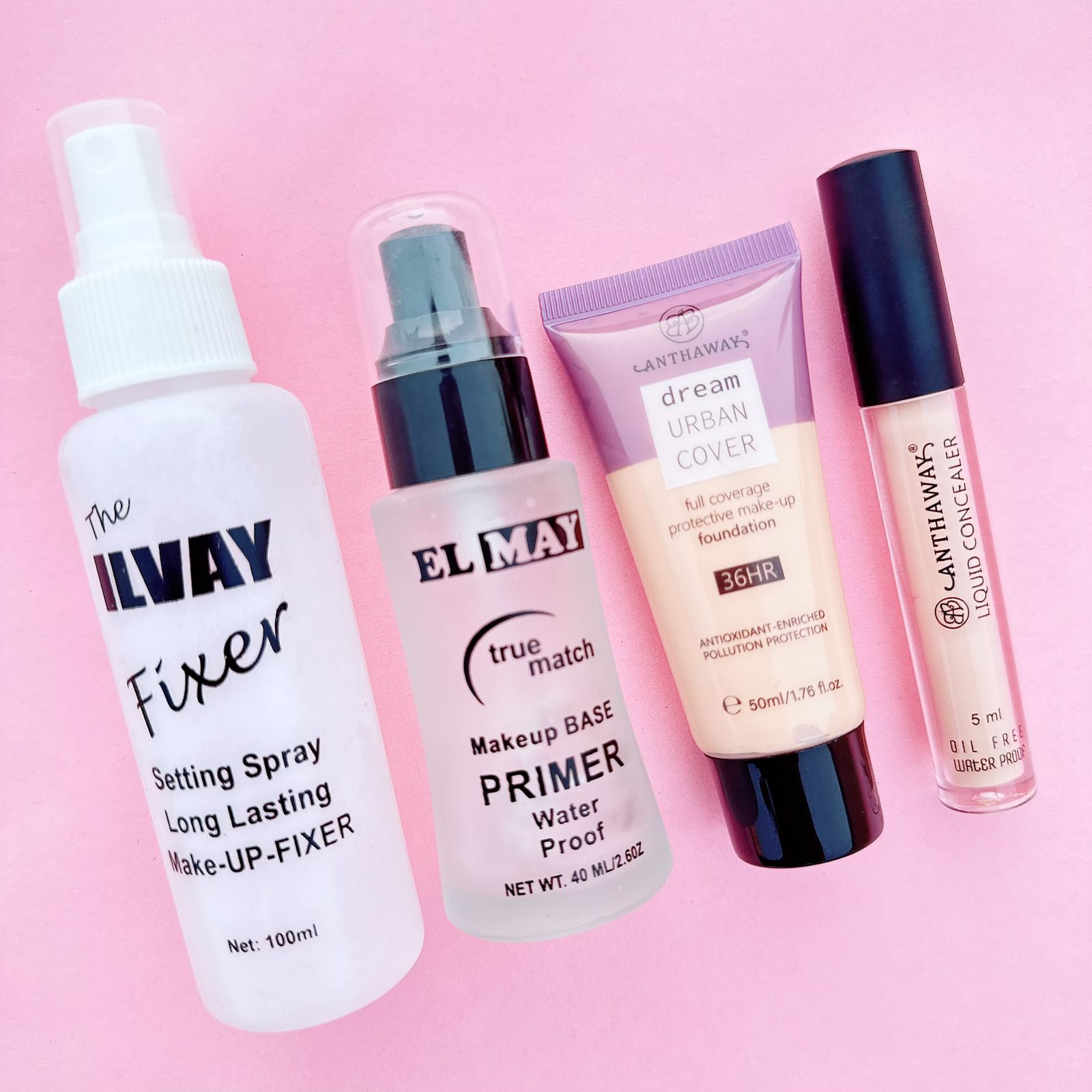 DEAL Of Makeup Fixer + Matte Foundation + Makeup Primer + Concealer ...