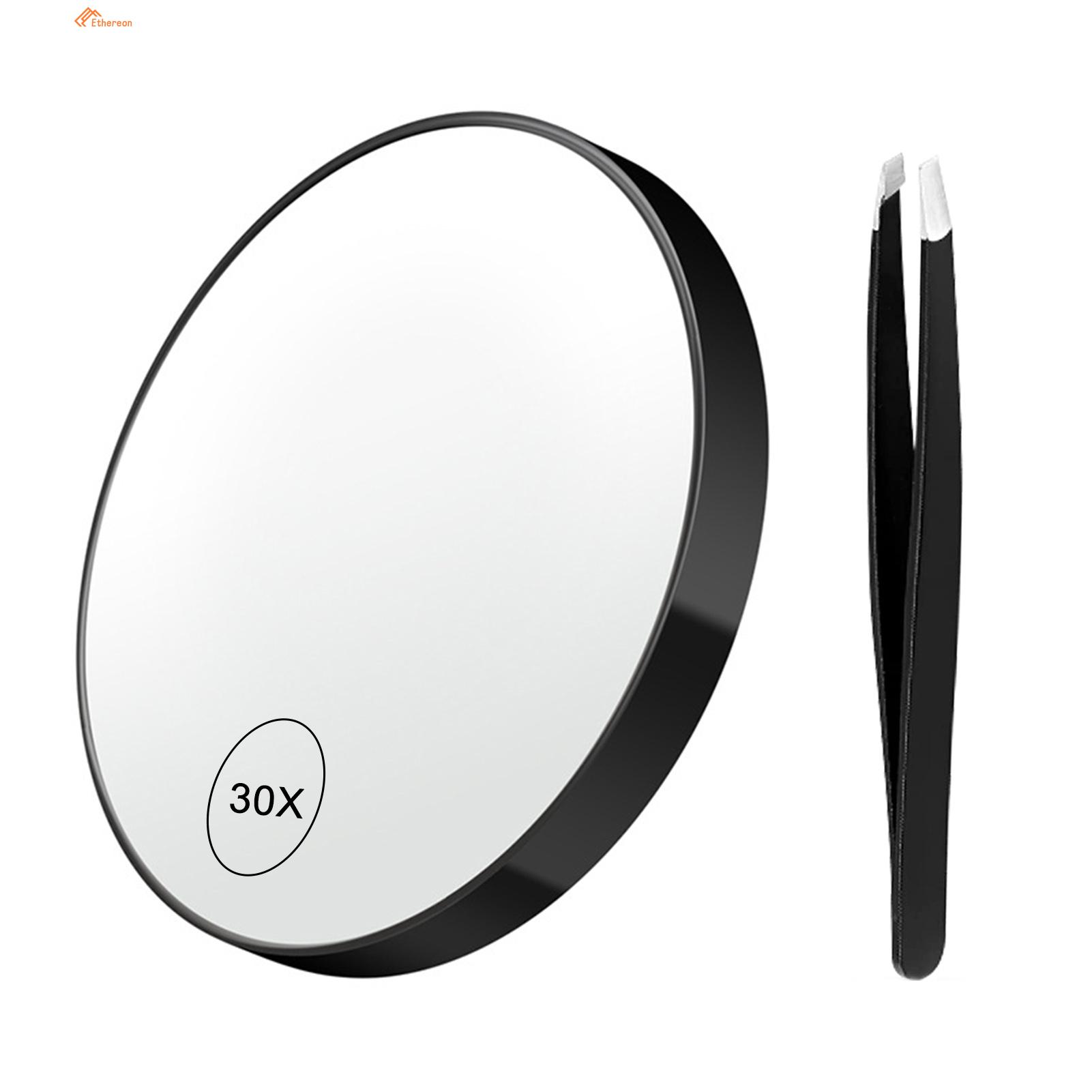 Ethereon Bathroom Mirror Easy to Use 30X Magnifying Anti-fog Magnifying ...