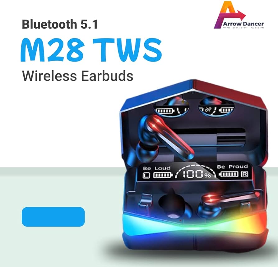 M90 Pro Earbuds TWS Bluetooth 5.3 Headphones Touch Control Earphones ...