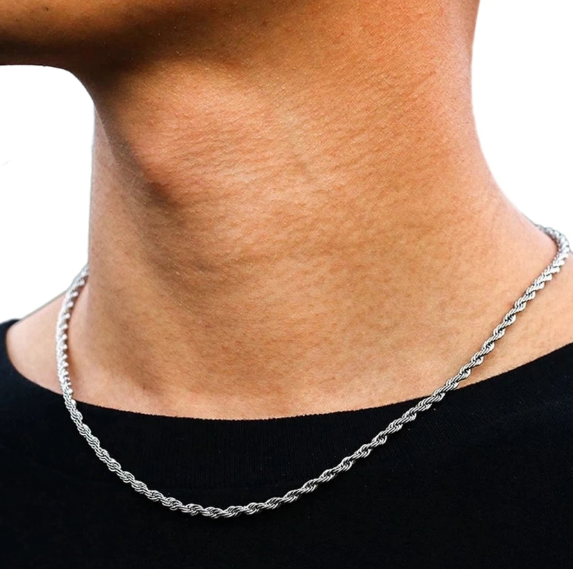 Rope Chain - 4mm For Man & Boys/Girls | Daraz.pk