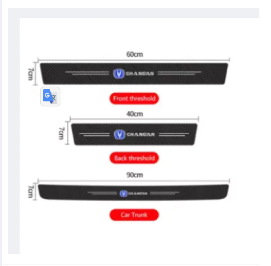 9 pcs Changan Alsvin/ Karavaan Car trunk Anti Collision protective ...