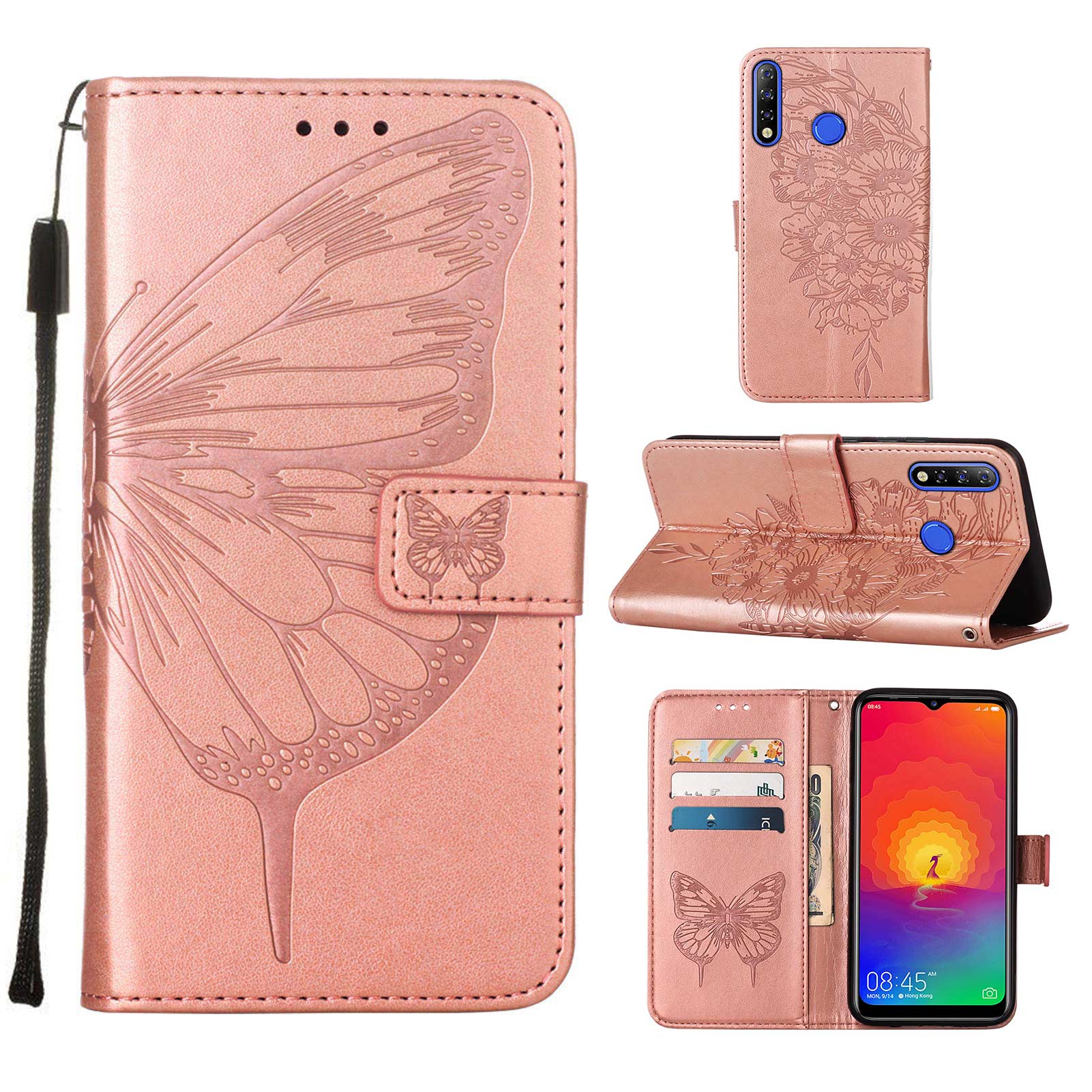 Phone Case For Tecno Spark 4 - Butterfly Design | Daraz.pk